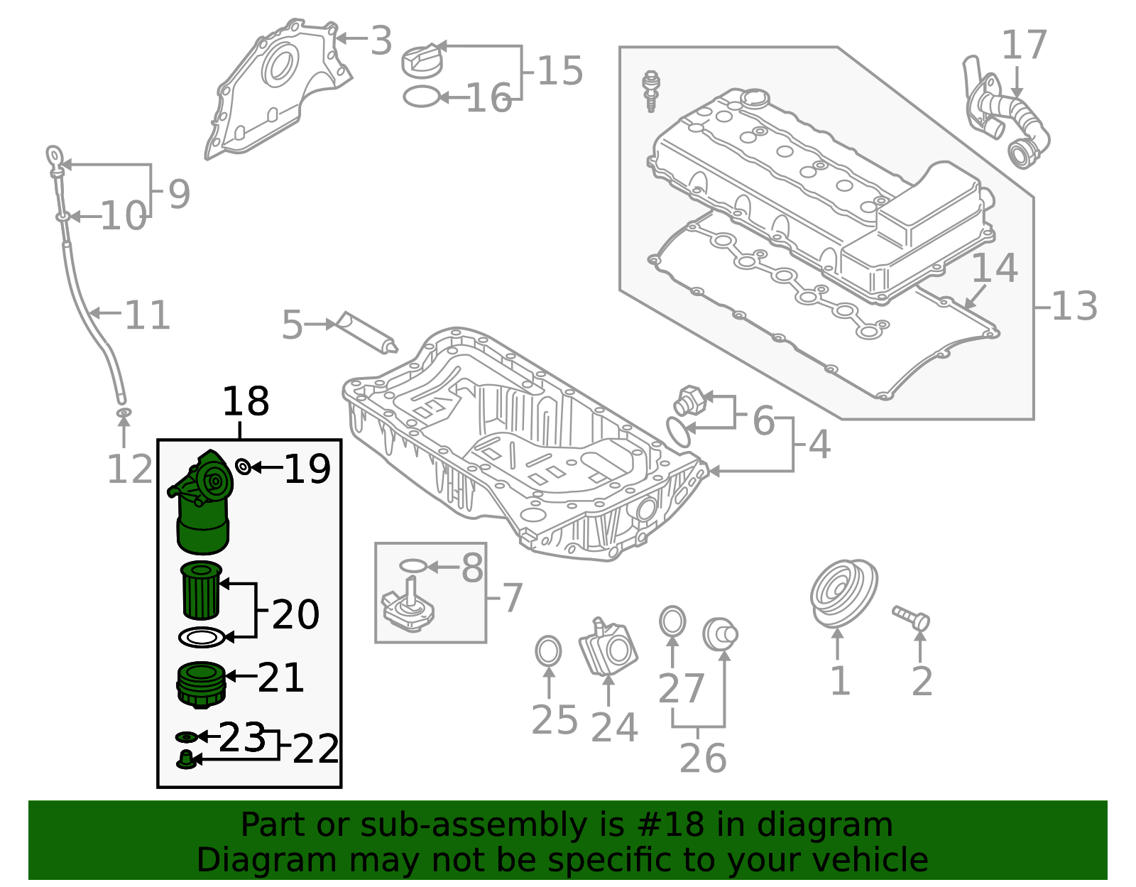 2007-2010 Audi Q7 Oil Filter Housing 03H-115-403-J | TascaParts.com
