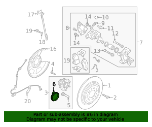 2015-2022 Hyundai ABS Wheel Speed Sensor 58980-C1100 | OEM Parts Online