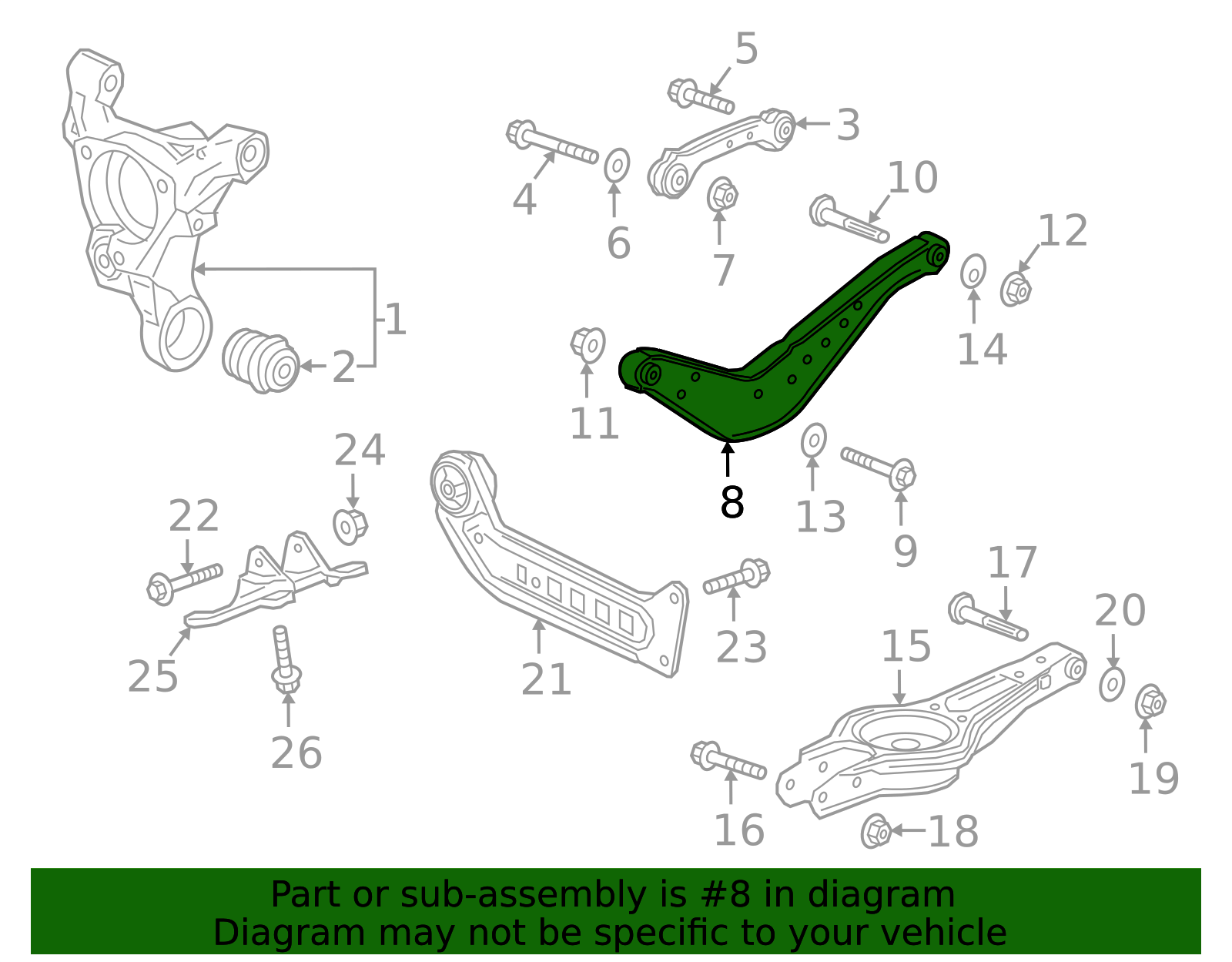 2016-2025 GM OEM NEW 2016-2020 GM Buick Chevrolet Rear Suspension Upper ...