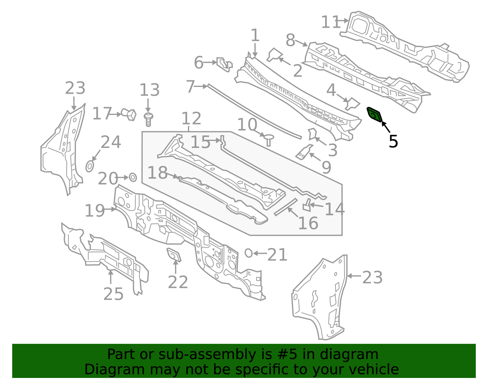 Genuine OEM Nissan 2007-2025 Nissan Cowl Grille Retainer Clip 66820 ...