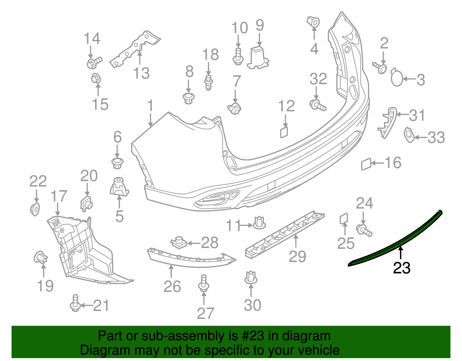 TK5050369C - 2016-2023 Mazda CX-9 Rear Bumper Chrome Trim Piece - Mazda ...