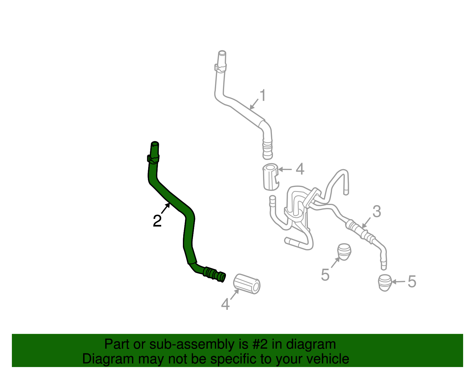 Genuine OEM Ford Part - Outlet Tube 9L8Z-7A030-A | Genuine OEM Ford ...
