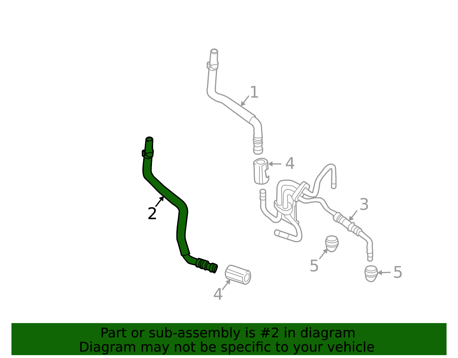 2009-2012 Ford Automatic Transmission Oil Cooler Hose Assembly 9L8Z ...
