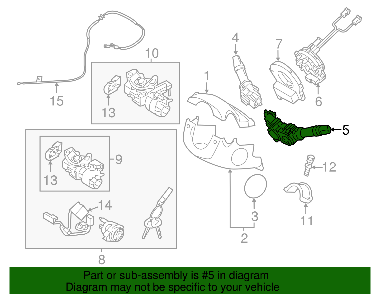 93410-3S011 - Turn Signal Switch 2011-2018 Kia | Kia.Parts Store