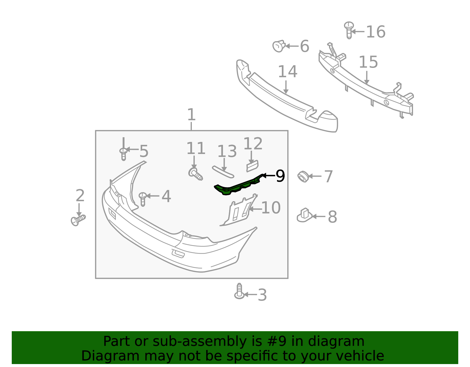86614-FD020 - Bumper Cover Bracket Kia.Parts Store
