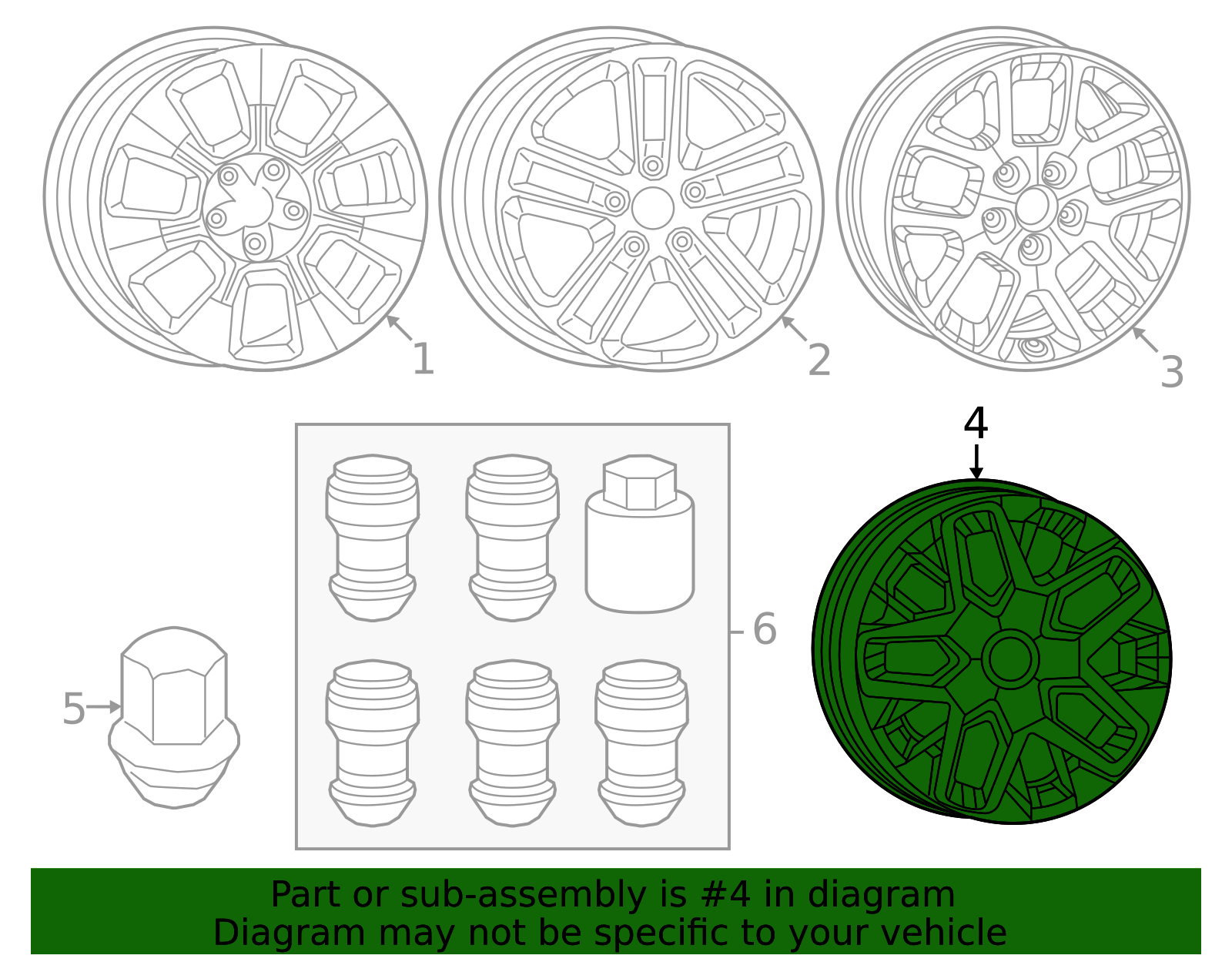 2024-2025 Jeep Aluminum Wheel 04755608AA | Mopar Parts Canada