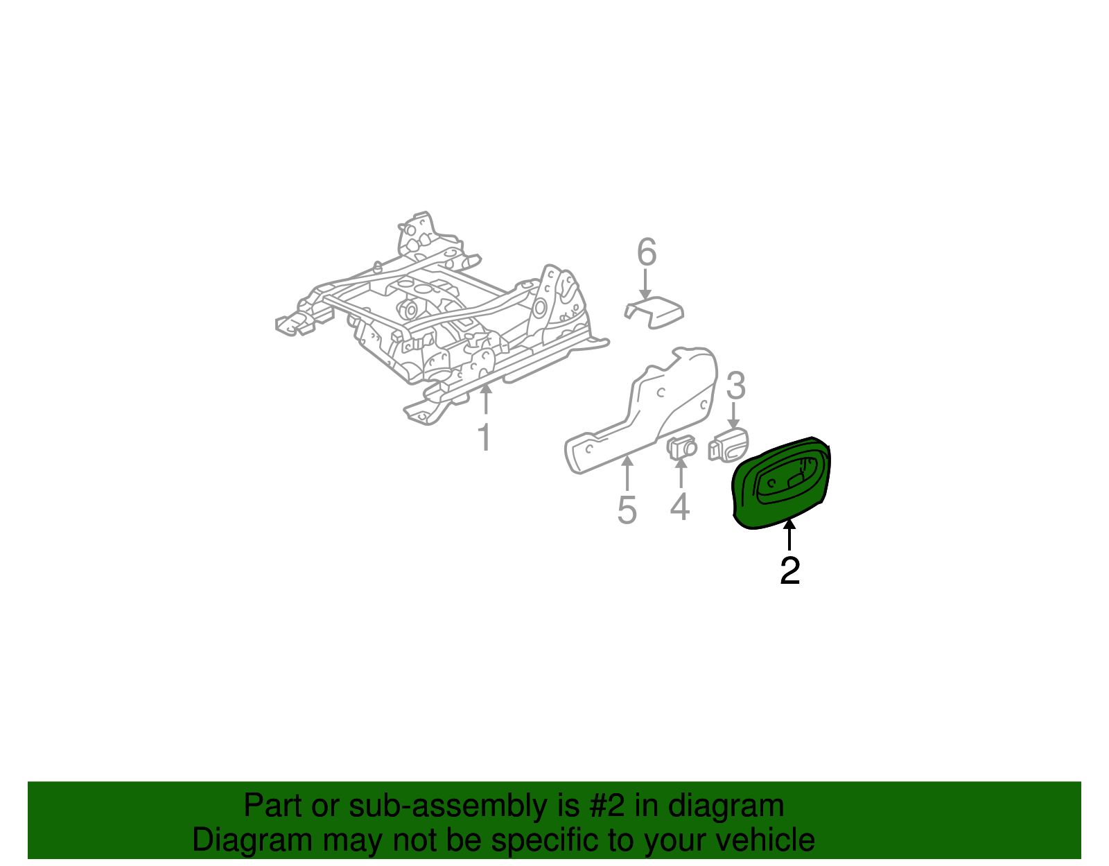 2005-2007 GM Light Cashmere Driver Seat Outer Adjuster Upper Finish ...