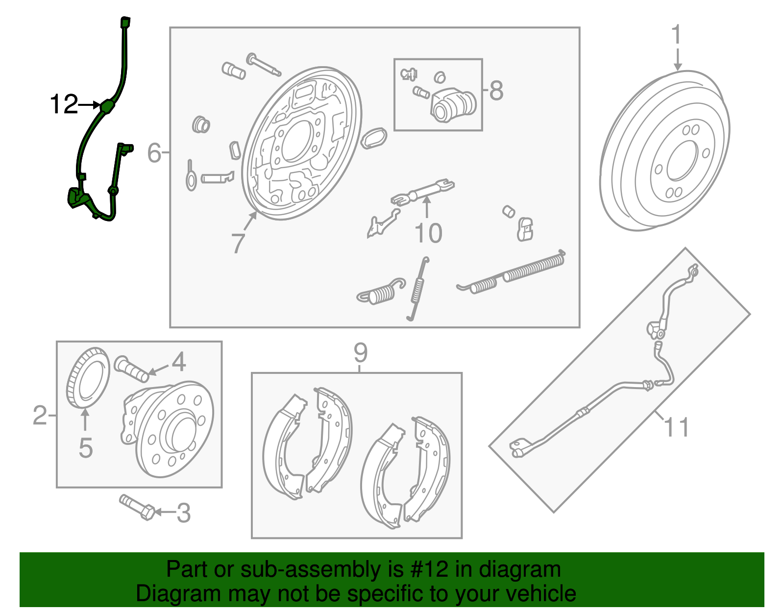 2018-2022 Hyundai Accent Rear Speed Sensor 91920-H9300 | OEM Parts Online