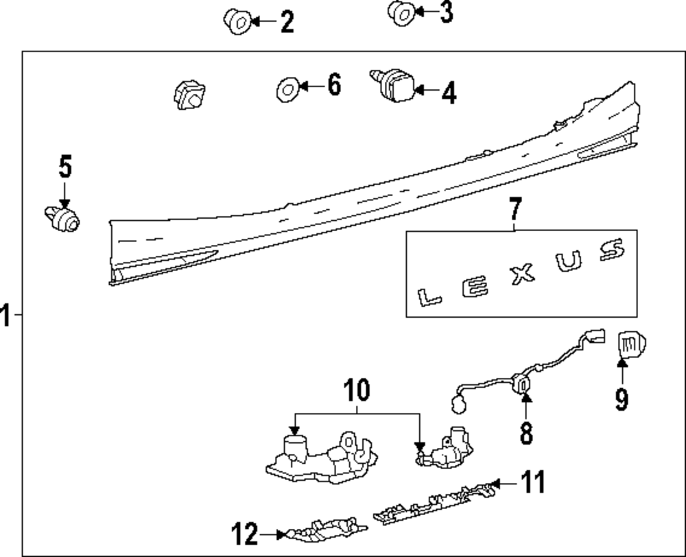 2023-2025 Lexus Tail Lamp Assembly 81580-0E260 | OEM Parts Online