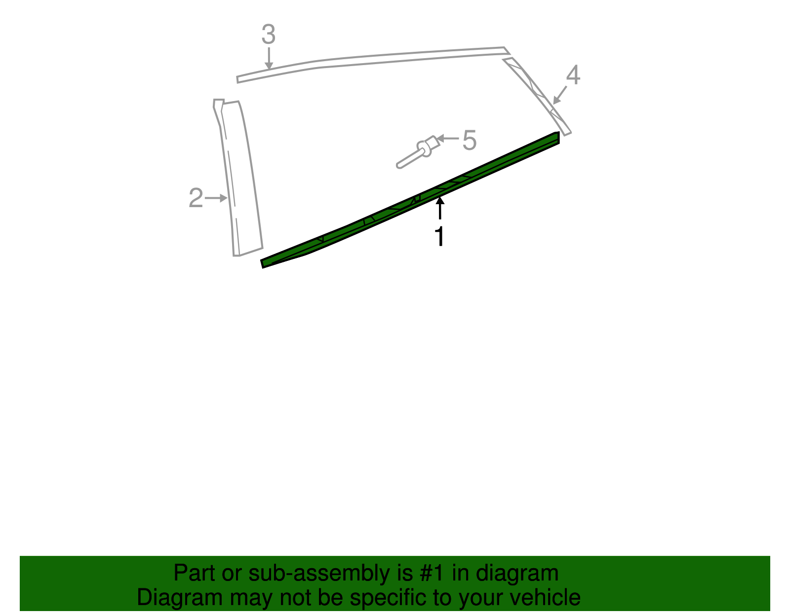 2016-2022 Toyota Belt Molding 75730-47040 | Toyota OEM Parts Online