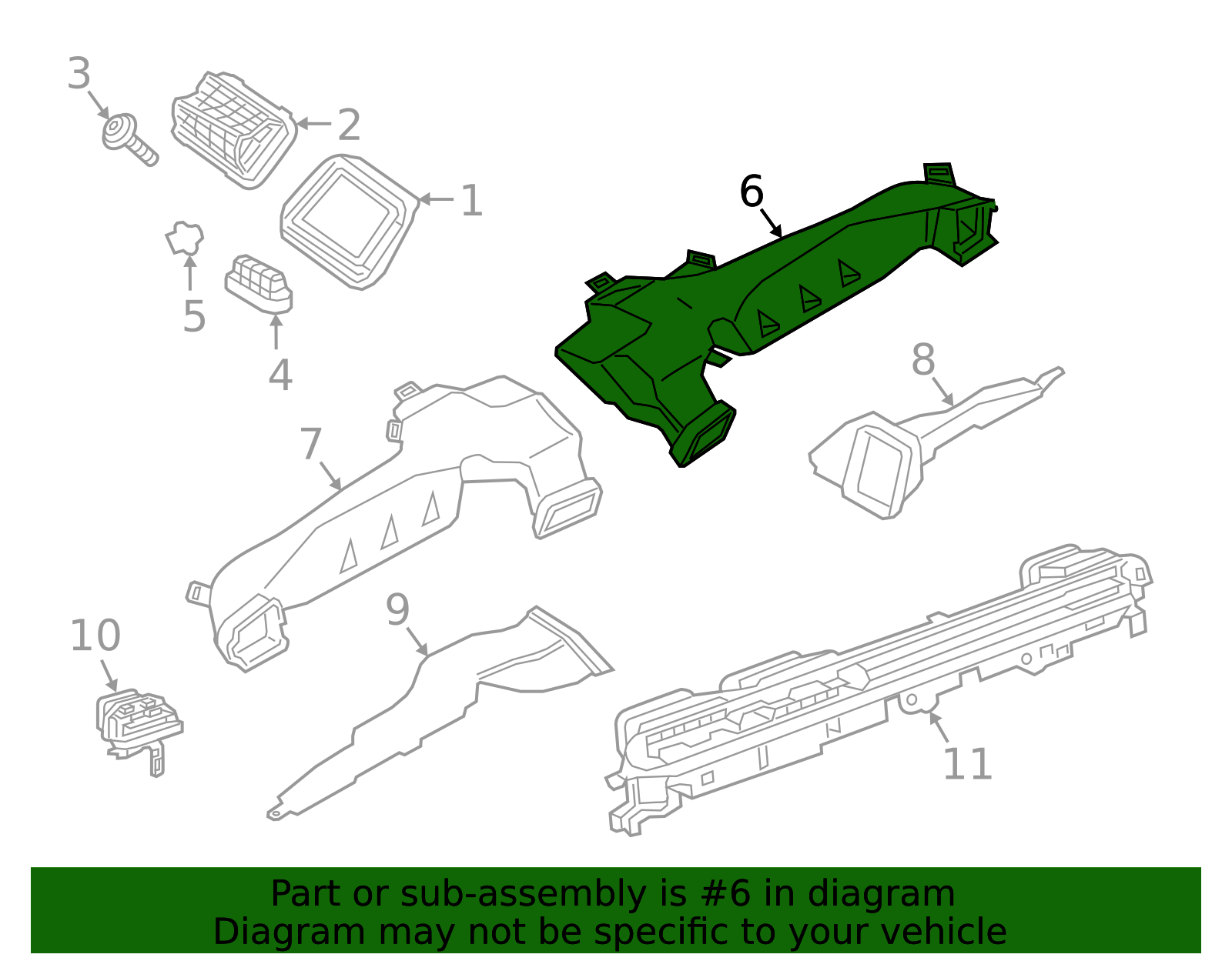 2020-2025 Toyota GR Supra Duct 55084-WAA01 | MotorMotor