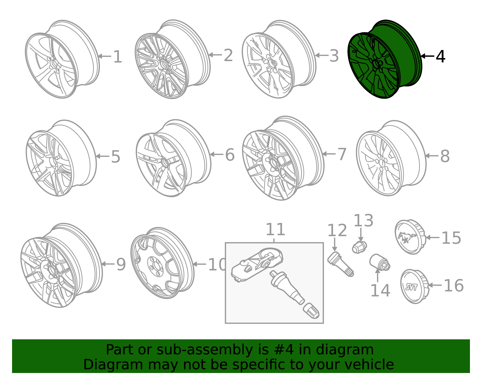 BR3Z-1007-E Wheel, Alloy br3z1007e | Fairway Ford OEM Parts