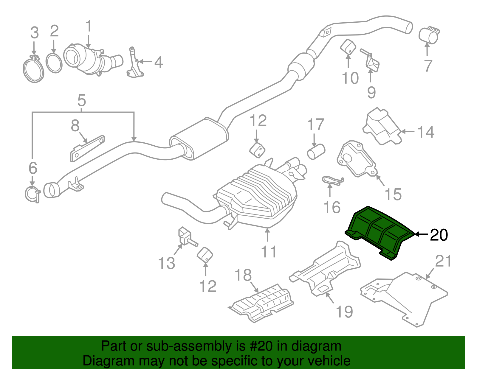 Genuine BMW 51-48-7-414-341 | Heat Shield | FREE Shipping on Most ...