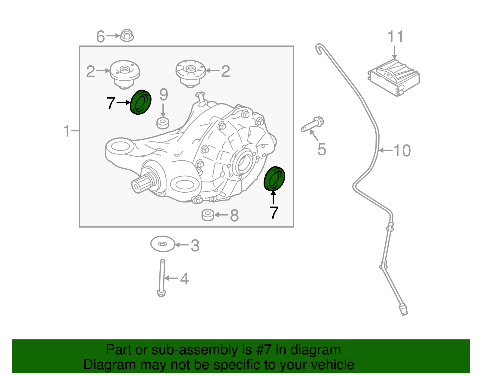 2007-2025 Land Rover Differential Pinion Seal LR174475 ...
