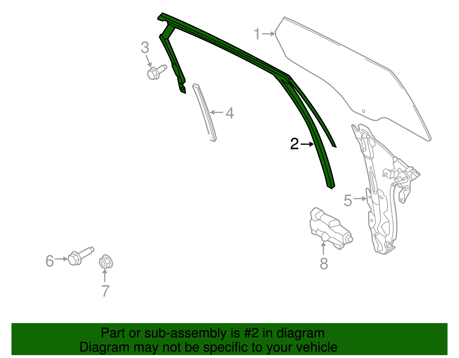 2017-2020 Ford Run Channel HS7Z-5425767-B | Awesome Parts Ford