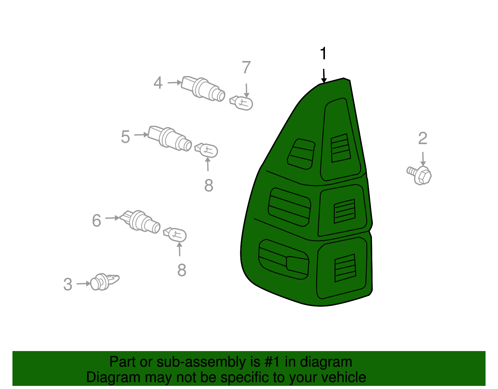 81561-60650 - Lexus Tail Lamp 2003-2007 Lexus GX470 | Performance Auto ...