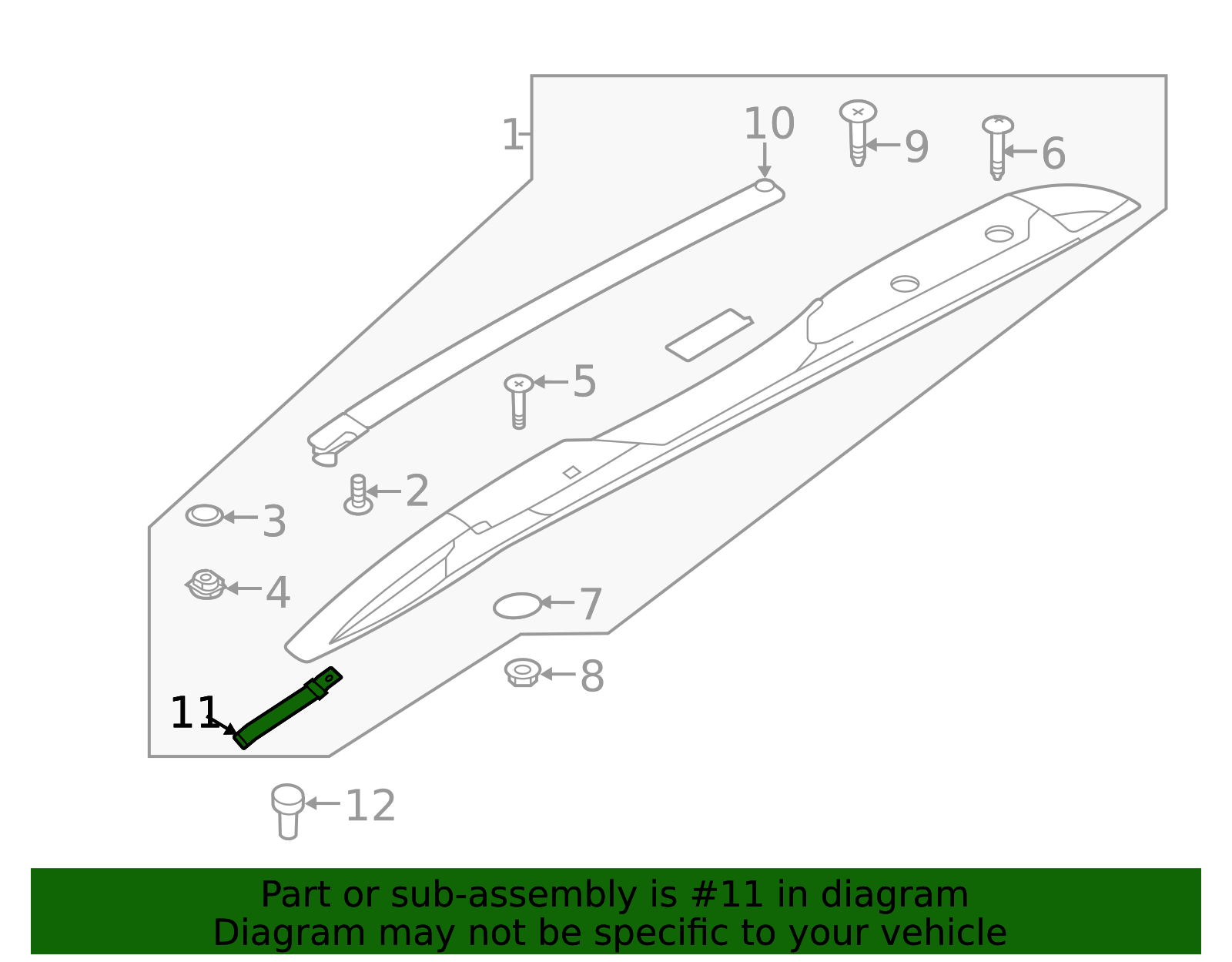 2020-2025 Subaru Outback Front Molding 91152AN02A | Subaru Parts Store