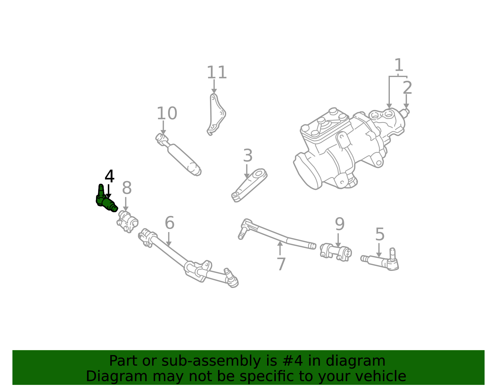 Genuine OEM Ford Part - Outer Tie Rod LC3Z-3A131-D | Genuine OEM Ford ...