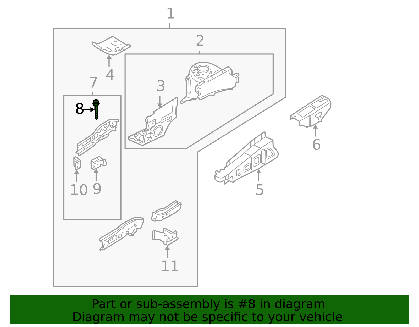 EF91-53-317 - Mount Bolt - 2001-2011 Mazda Tribute | Mazda Swag