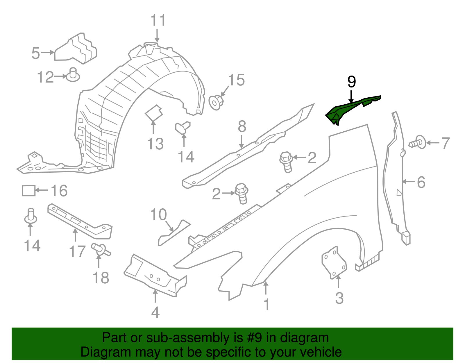 2016-2023 Nissan Maxima Rear Cover 66895-4RA0A | Nissan Parts Plus