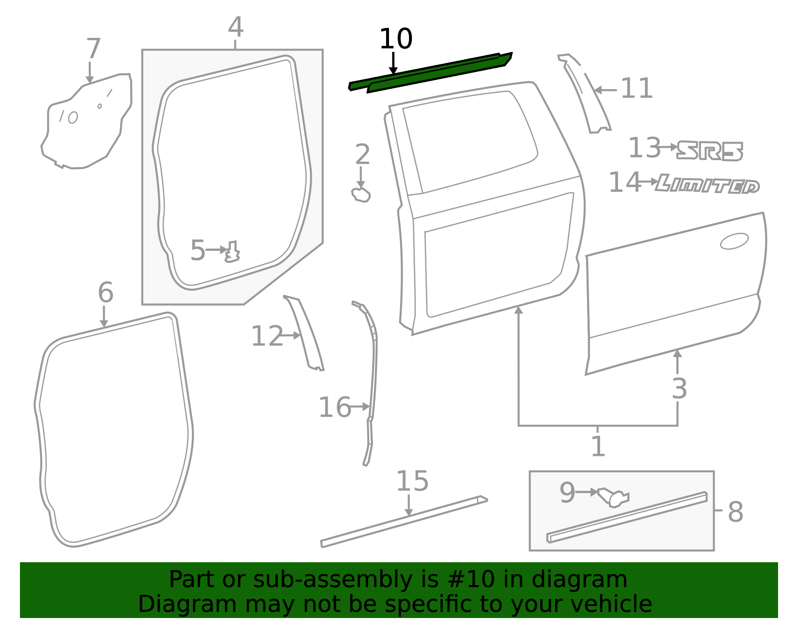 75740-0C030 - 2022-2024 Toyota Tundra - Belt Molding | Discount Parts ...