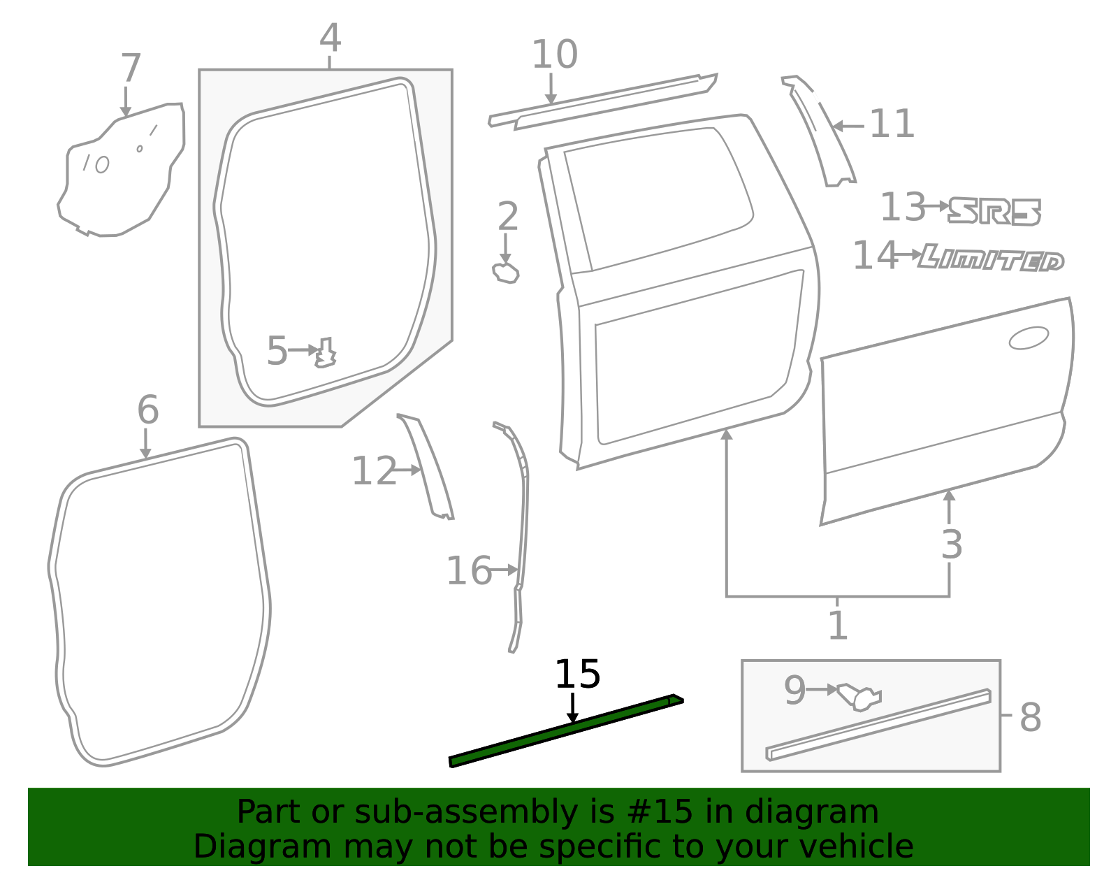 75742-AN030 - Door Molding 2022-2023 Toyota Tundra | Toyota San Diego Parts