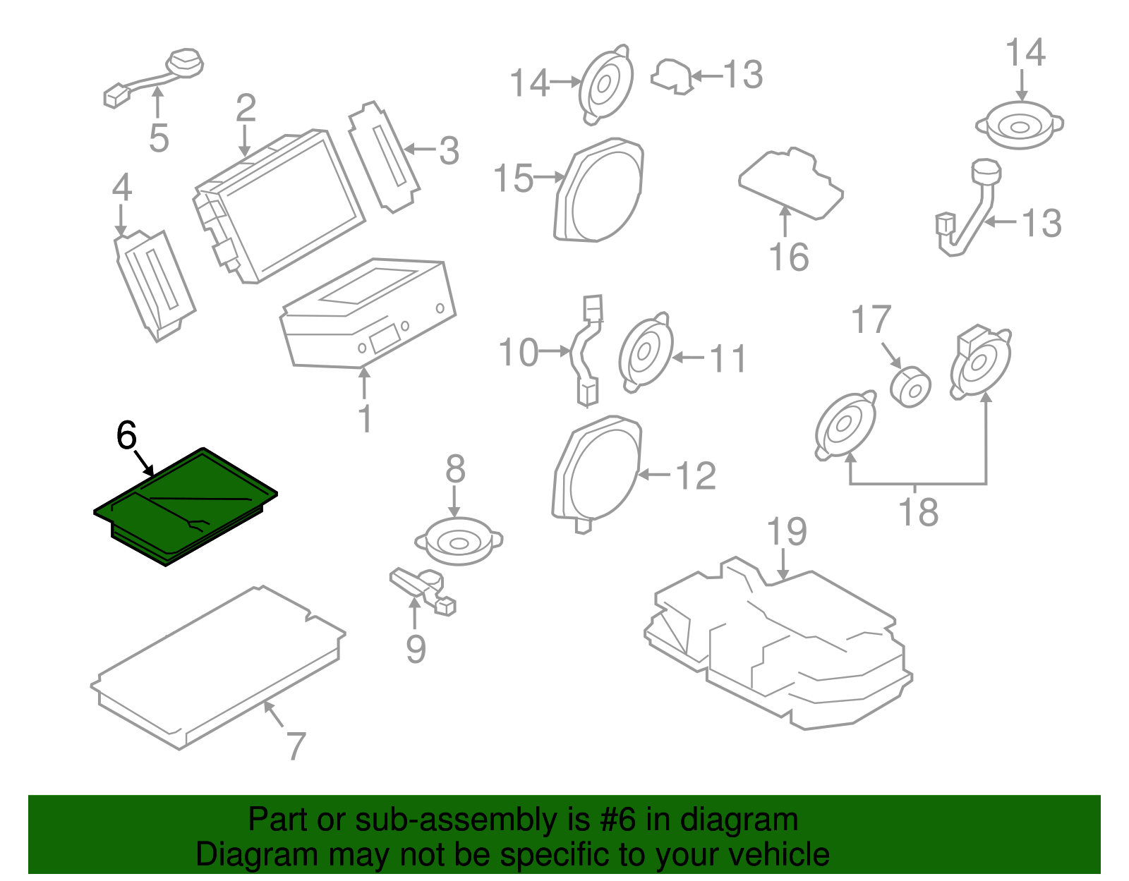LR059979 - Amplifier - 2012-2017 Land-Rover | Land Rover Lake Bluff