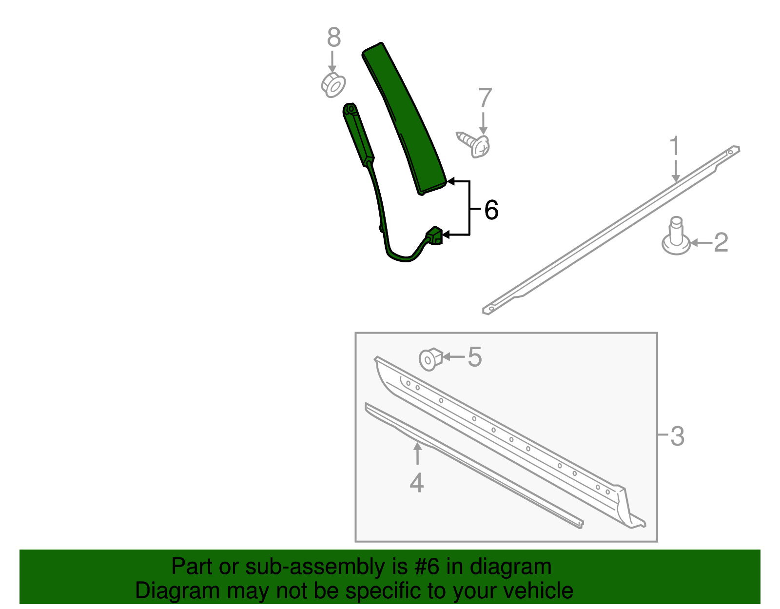 FA1Z-14A626-AB - Keyboard Actuator 2016-2023 Lincoln | Big 3 Auto Parts
