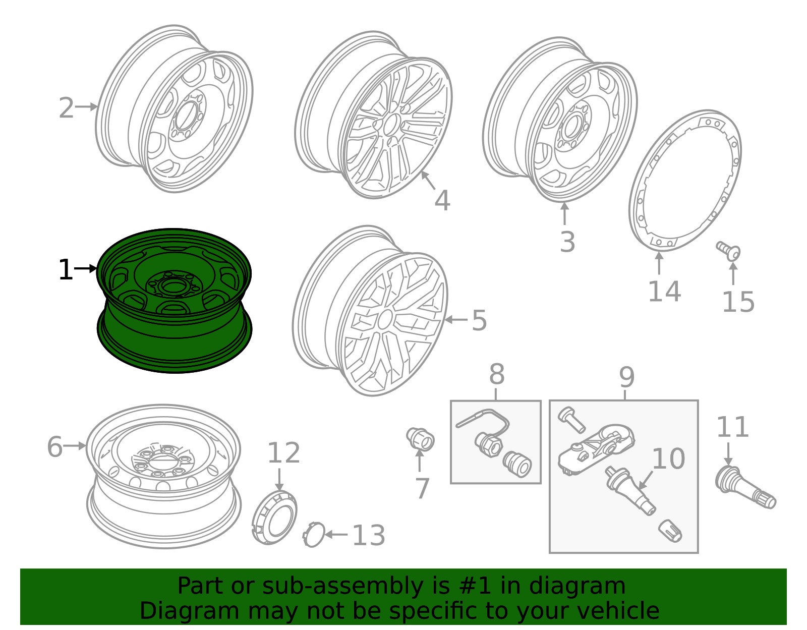 AL3Z-1015-B - Ford Wheel, Steel Performance Auto Parts