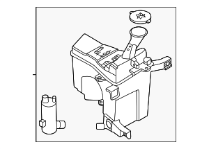 2020-2025 Nissan Versa Washer Reservoir 28910-5EE0A | Nissan Parts Central