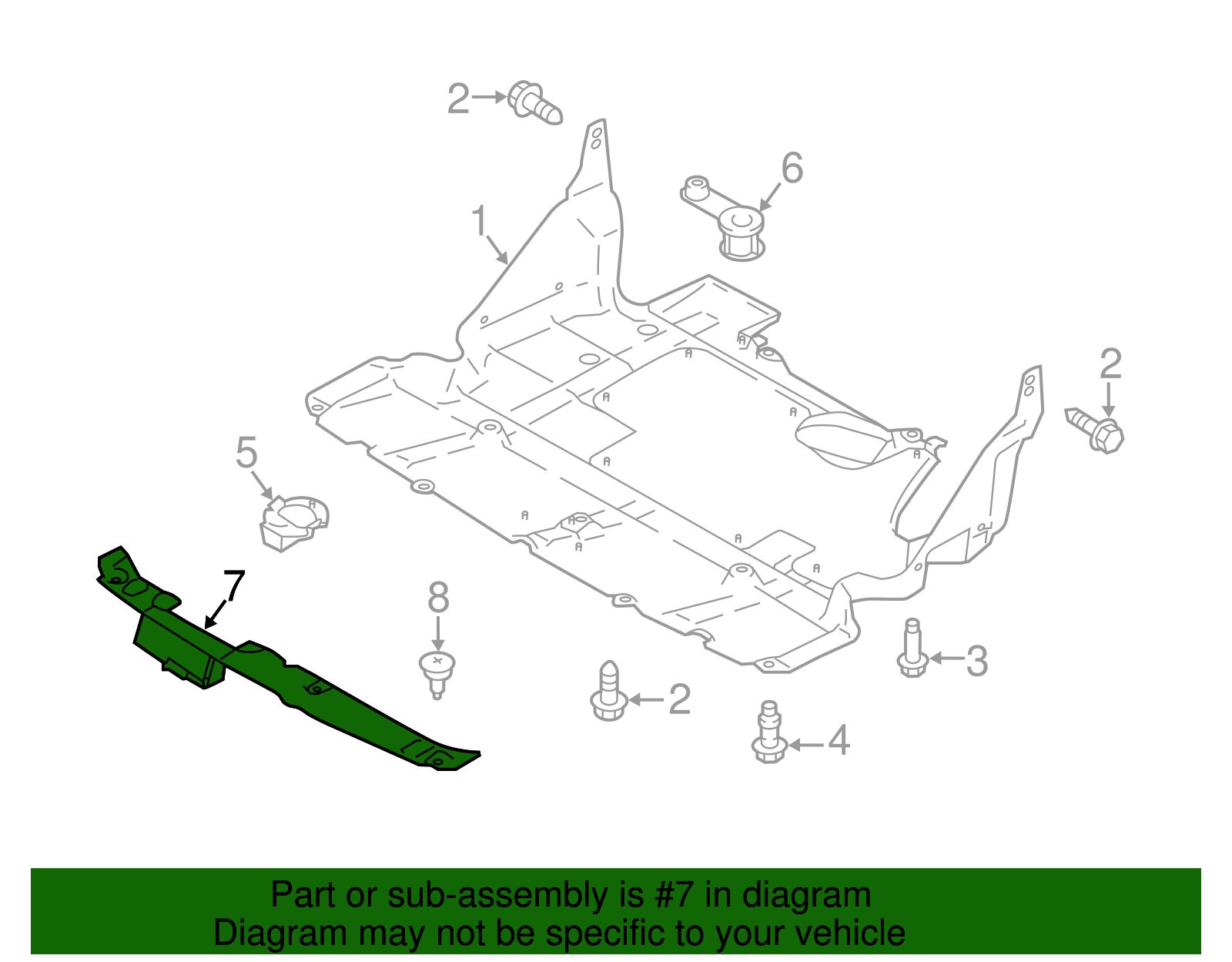 2018-2023 Subaru Crosstrek Sight Shield 57731FL150 | Subaru Parts Guys