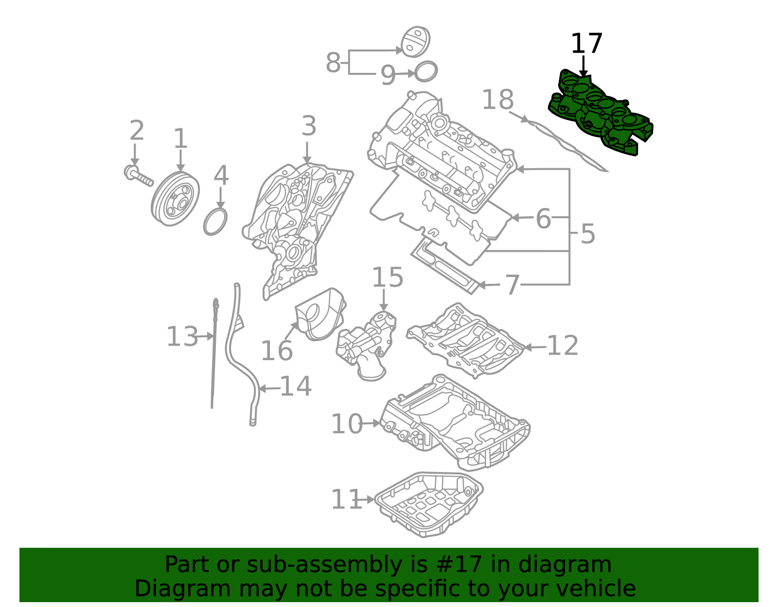 28310-3C000 - Intake Manifold 2006-2008 Kia Sedona | Kia.Parts Store