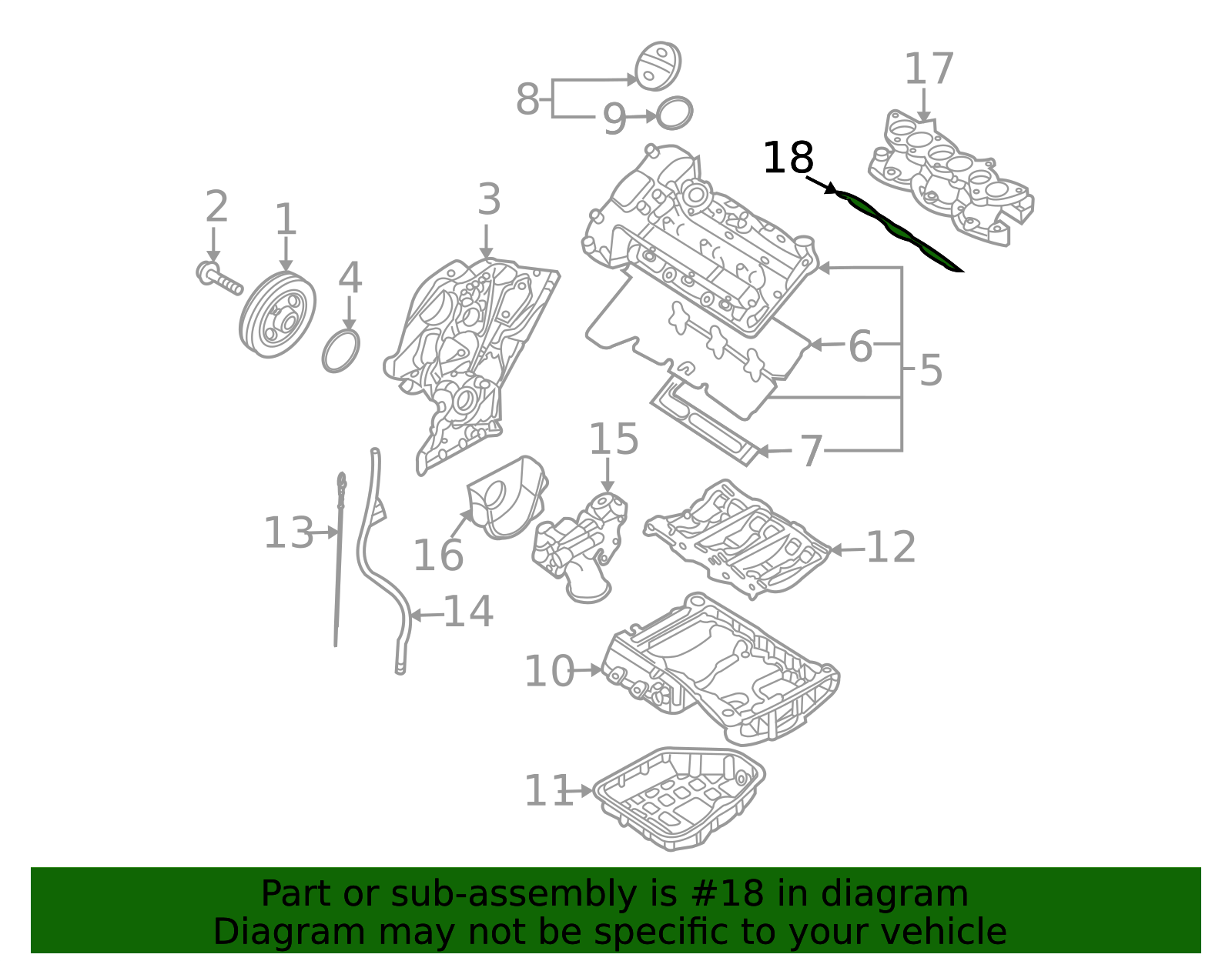 2006-2012 Kia Gasket 28411-3C612 | TascaParts.com