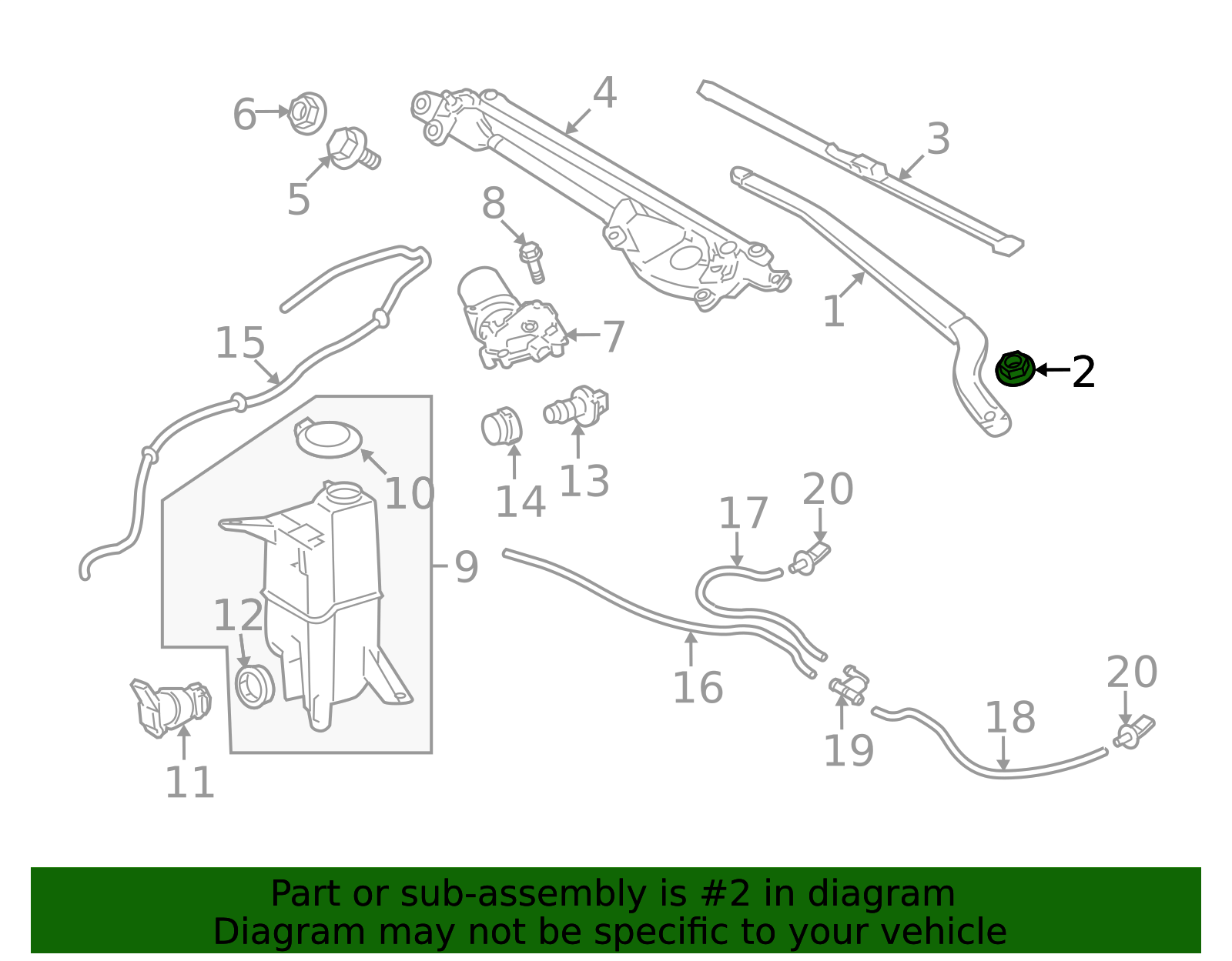 Genuine Official Toyota Wiper Arm Nut part# 90080-17184 for Ourisman ...