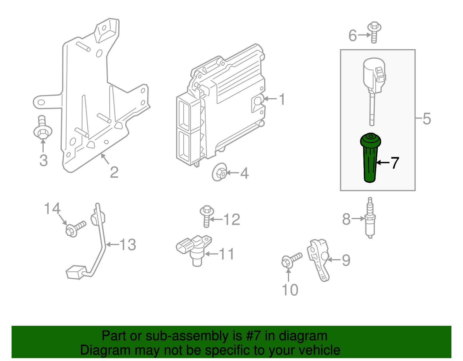 2012-2017 Ford Motorcraft™ Direct Ignition Coil Boot WR-6144 | Varsity Ford