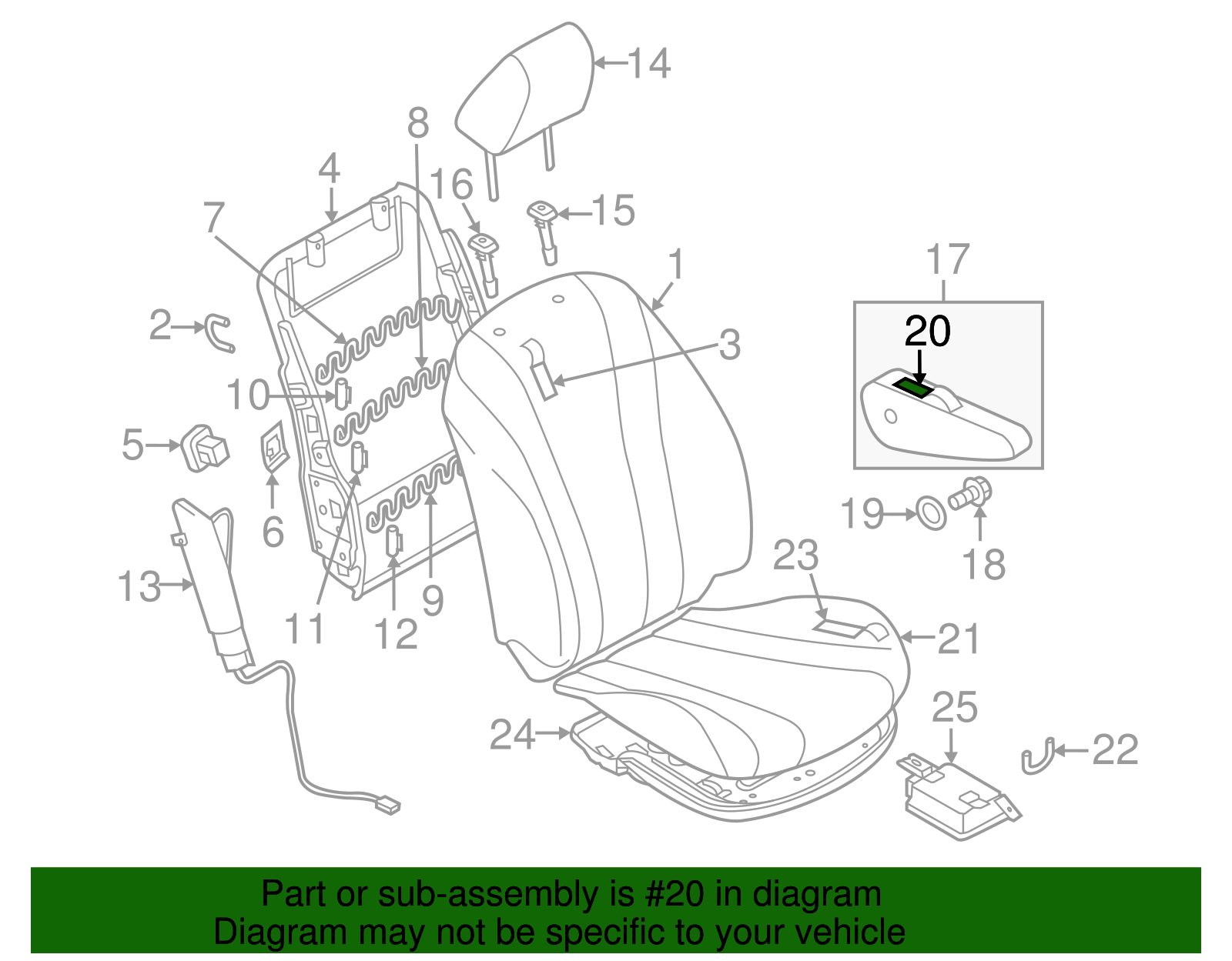 2012 Mazda 5 Armrest Cover C513-88-1B1-34 | Mazda Parts Deals
