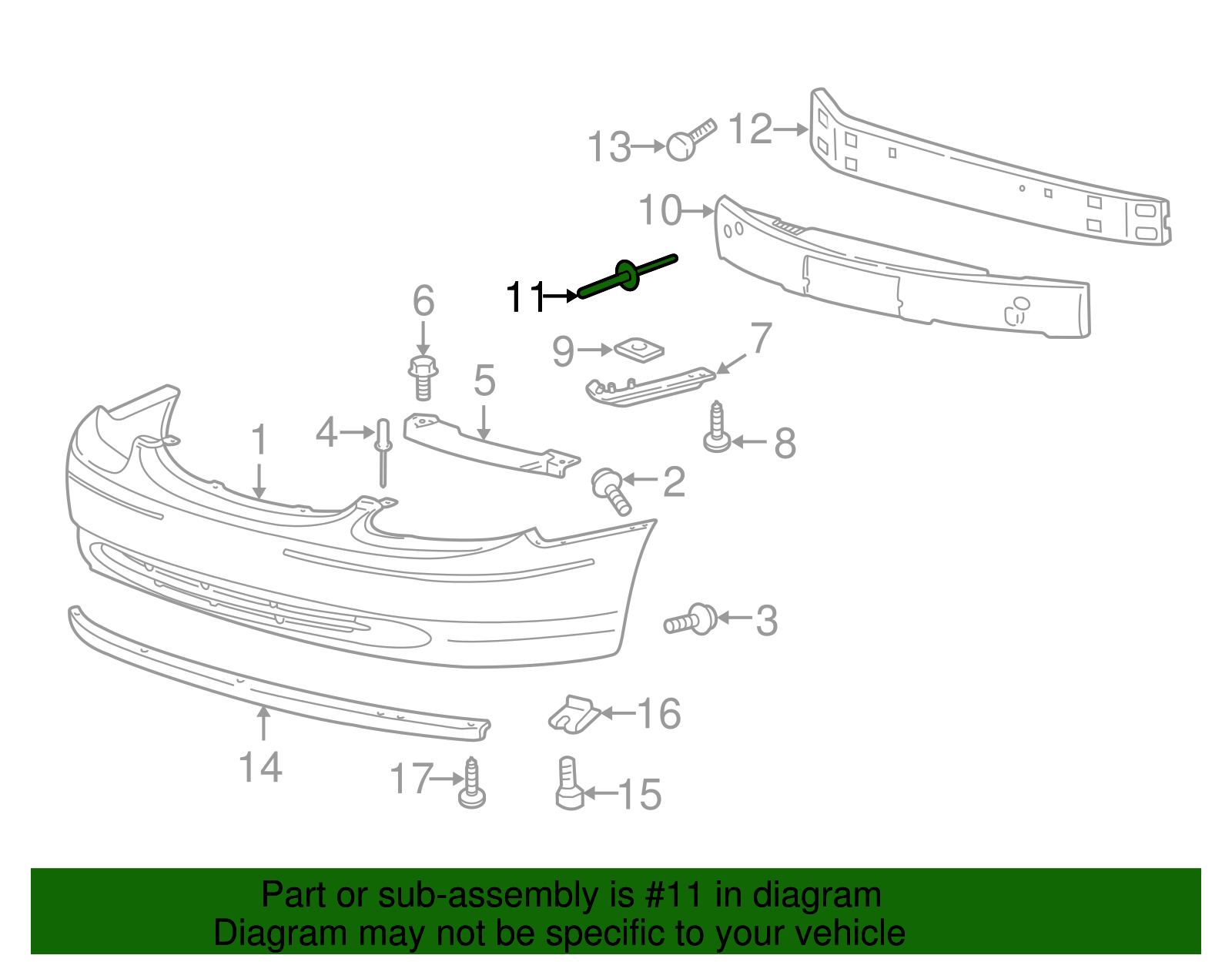 2000-2011 Ford | Absorber Rivet | W704344-S417 | Walls' Ford Parts