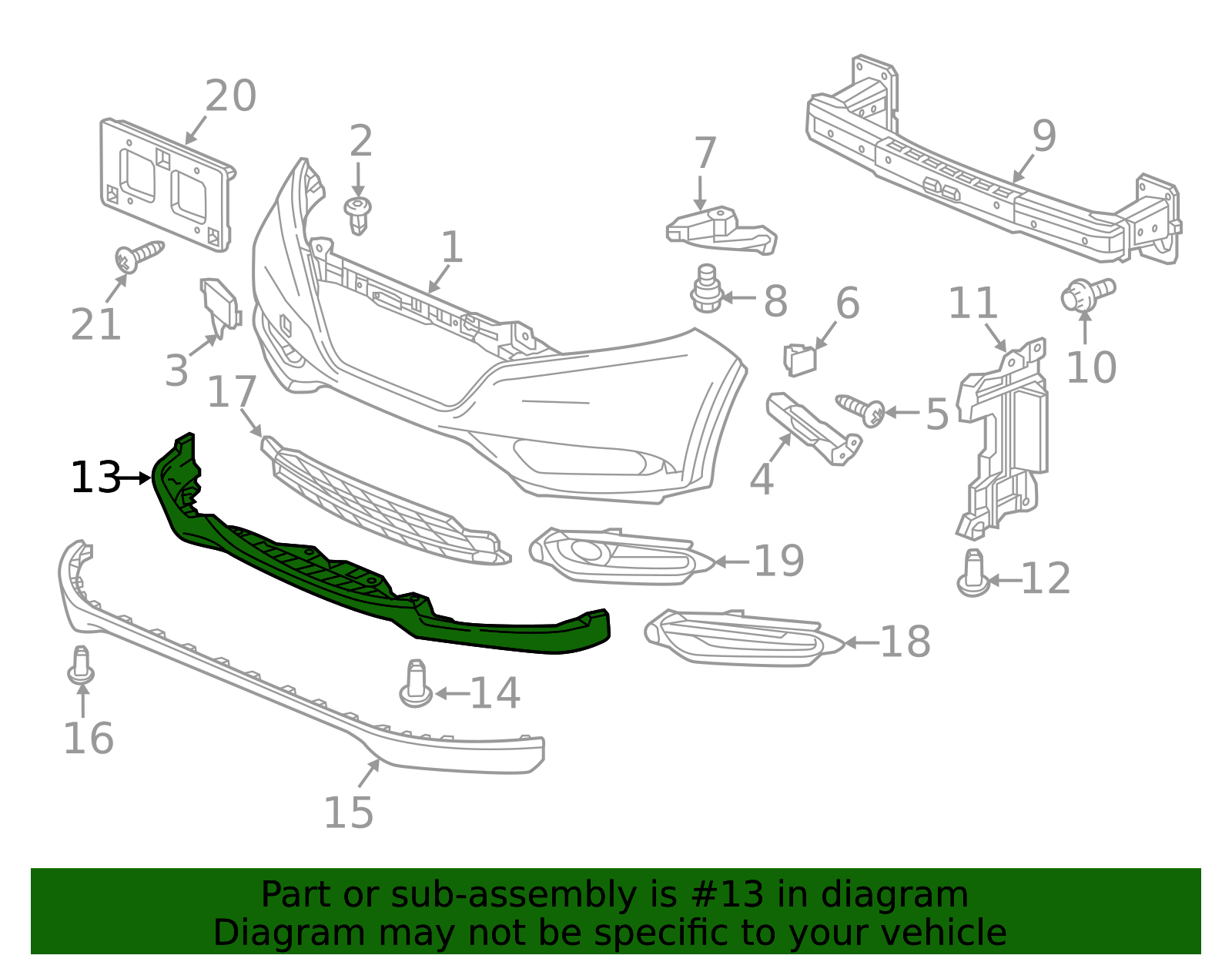 Bumper Cover 04712-T7W-A90 | Clark Knapp Honda