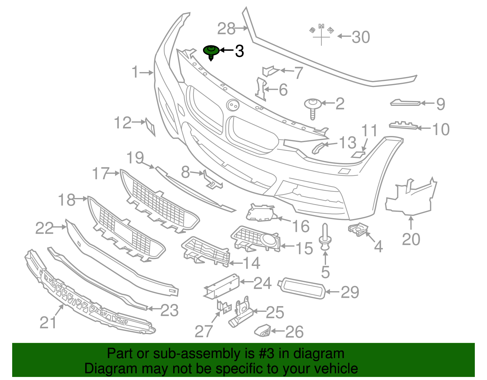 Genuine BMW 07-14-5-A48-F73 | Bumper Cover Upper Bolt | FREE Shipping ...