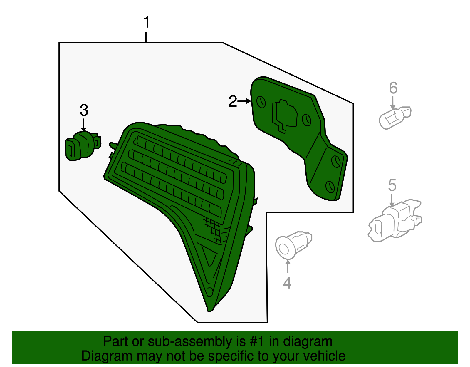 34156-SNA-A01 - Trunk Lamp Assembly 2006-2011 Honda Civic | Honda Parts ...