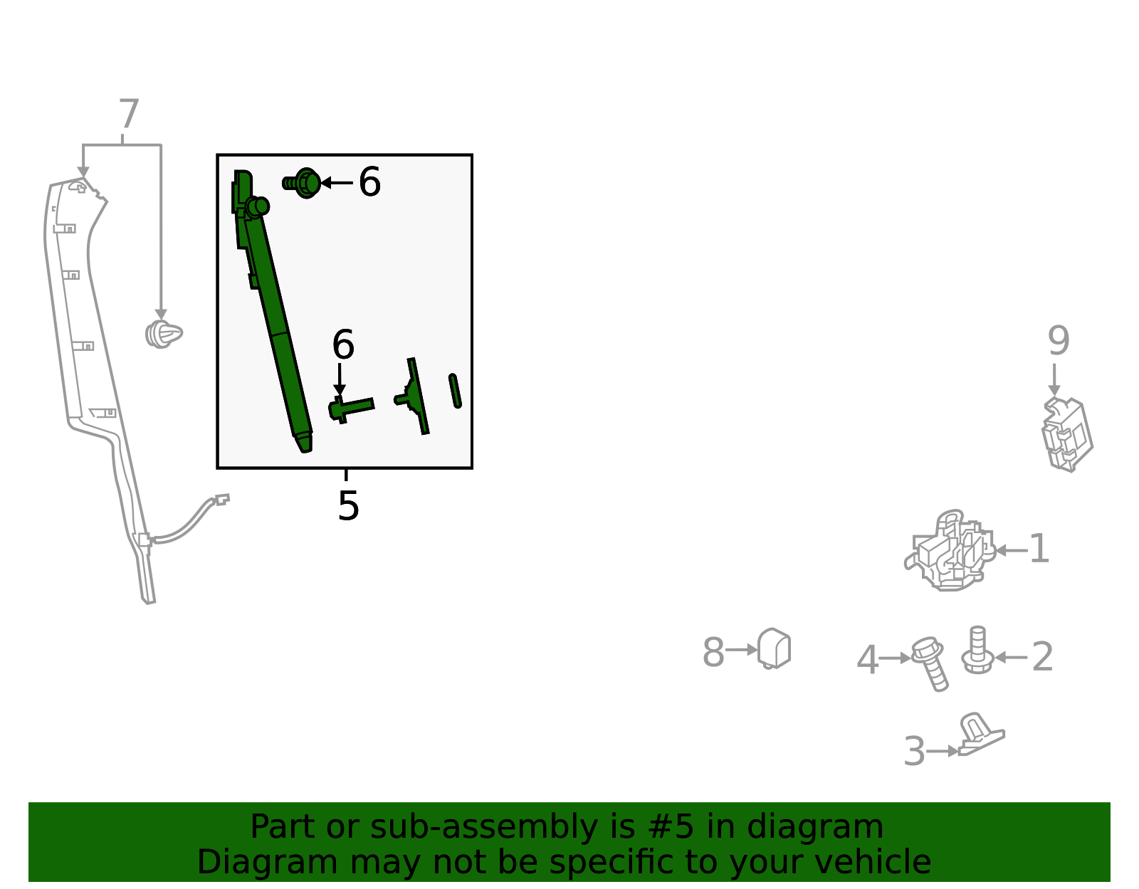 2019-2024 Subaru Forester Support Cylinder 63329SJ003 | OEM Parts Online