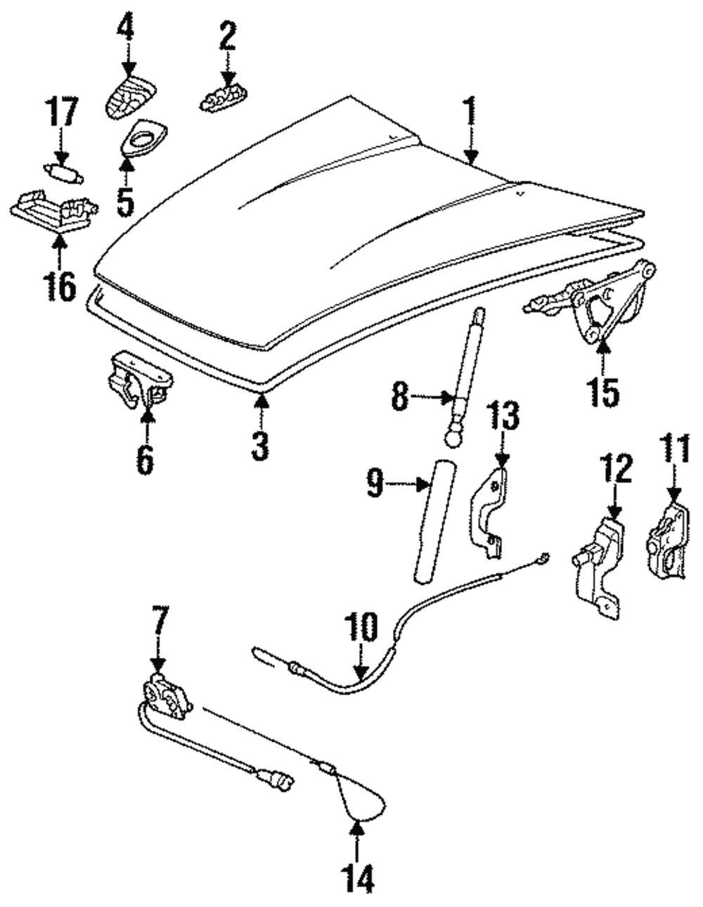 964-511-052-00 - 1992-1998 Porsche 911 - Lock 1992-1998 Porsche 911 ...