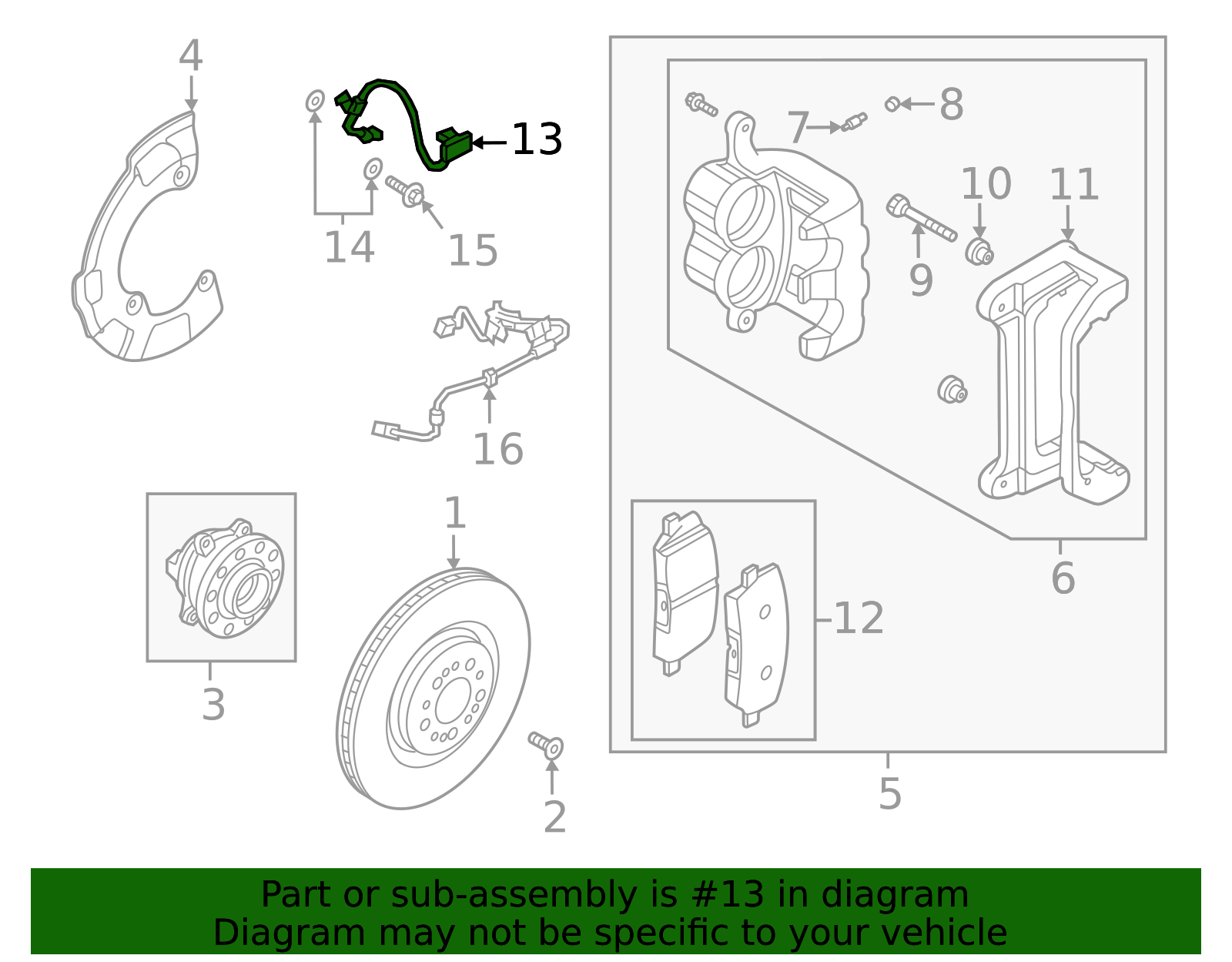58731-T6550 - 2021-2024 Genesis GV80 - Brake Hose | Hyundai Parts Express