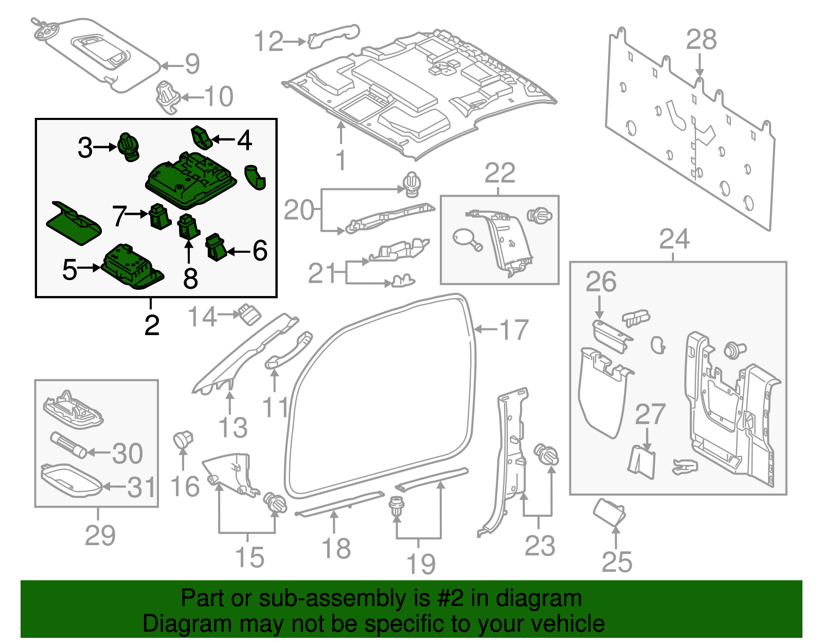 63650-04061-C0 - Overhead Console 2019 Toyota Tacoma | Toyota San Diego ...