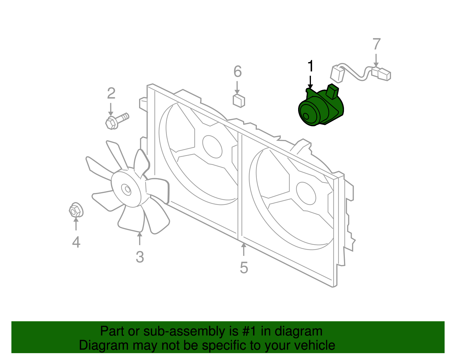 1355A131 - Fan Motor 2008-2017 Mitsubishi | Mitsubishi Direct Parts