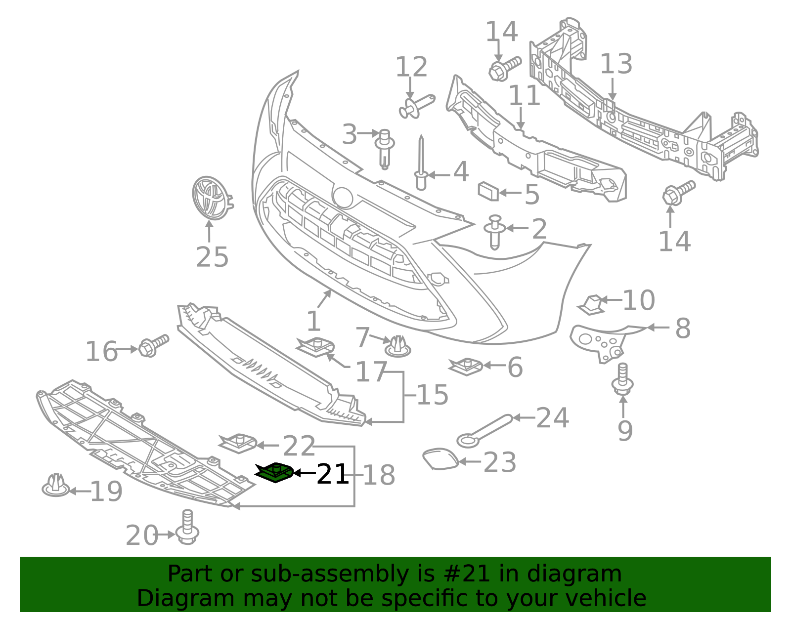 2016-2020 Toyota Under Cover U-Nut 90118-WB369 | Toyota Parts Center