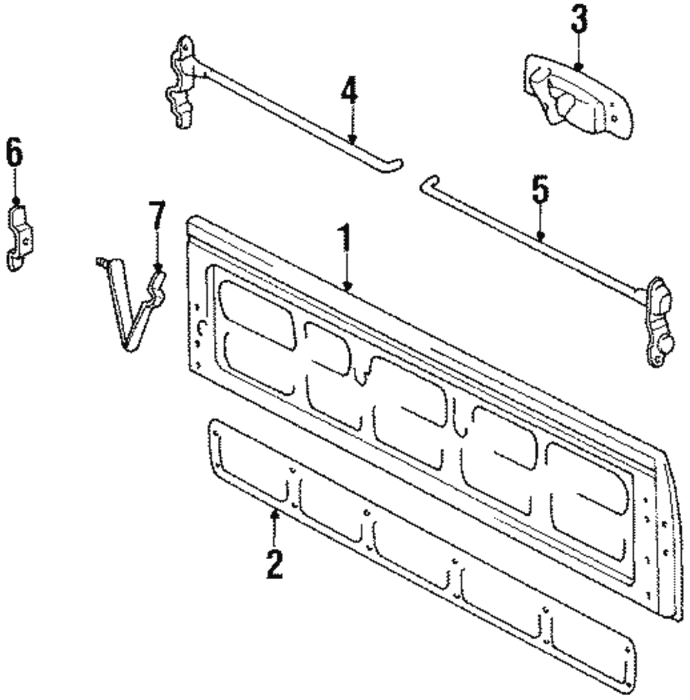 1989-1993 Toyota Pickup 1989-1993 Toyota Pickup - Handle 69090-0K060 ...