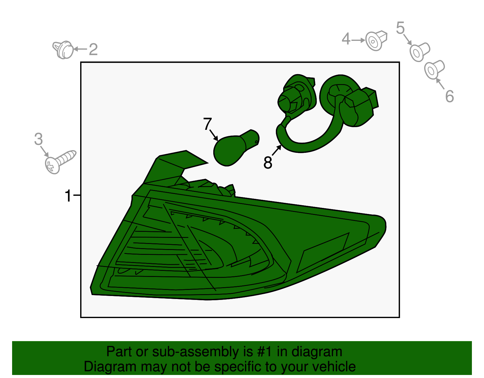 Hyundai - 92402-G2250 - Tail Lamp Assembly - 2020-2022 Hyundai Ioniq ...