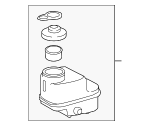 47220-0R050 - Master Cylinder Reservoir 2010-2023 Toyota | Toyota San ...