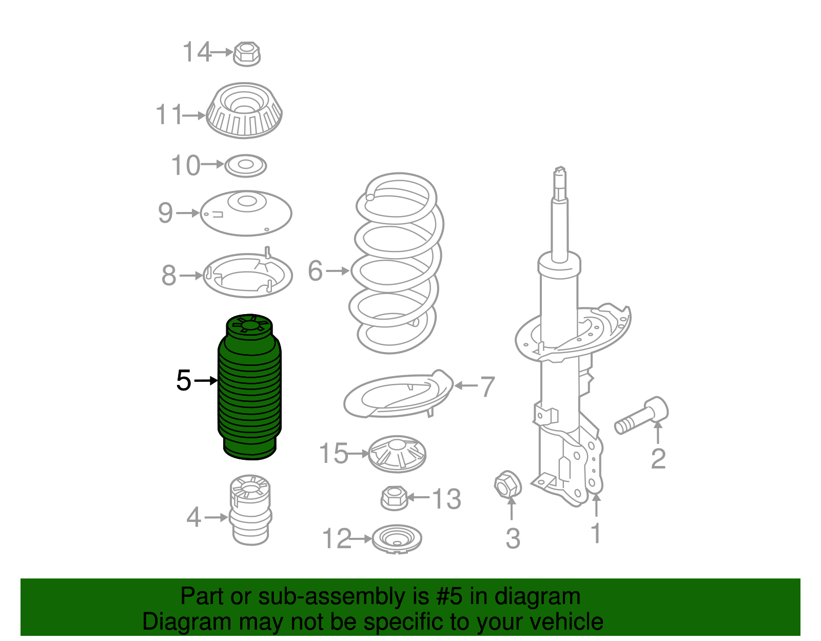 2006-2017 Kia Dust Cover 54625-1W000 | Kia Automotive Parts